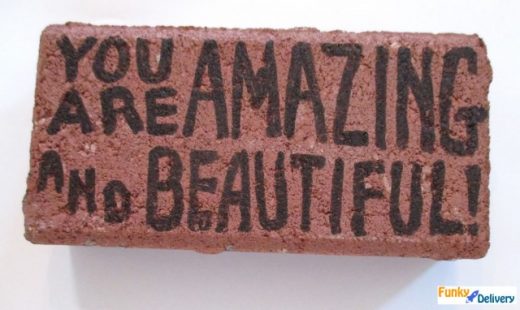 Send a Brick | Mail a Brick Personal Message - Funky Delivery