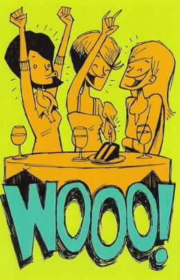 Wooo! Girl's Night Out Birthday Card - Glitter Bomb | Funky Delivery