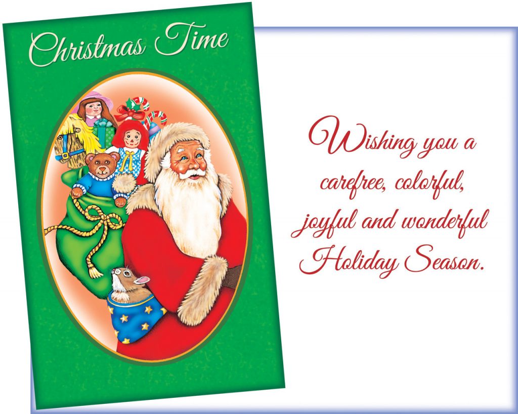 Christmas Time - Santa Sends Holiday Wishes Card | Sent for You