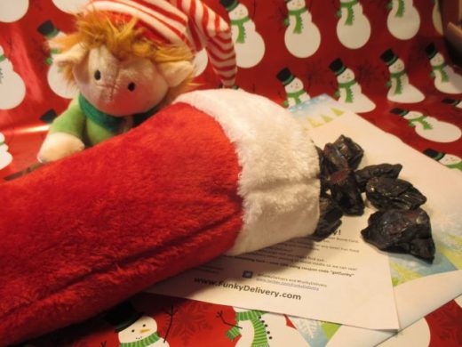 Christmas Stocking Filled with Real Coal | Big Coal Stocking - #1 in USA